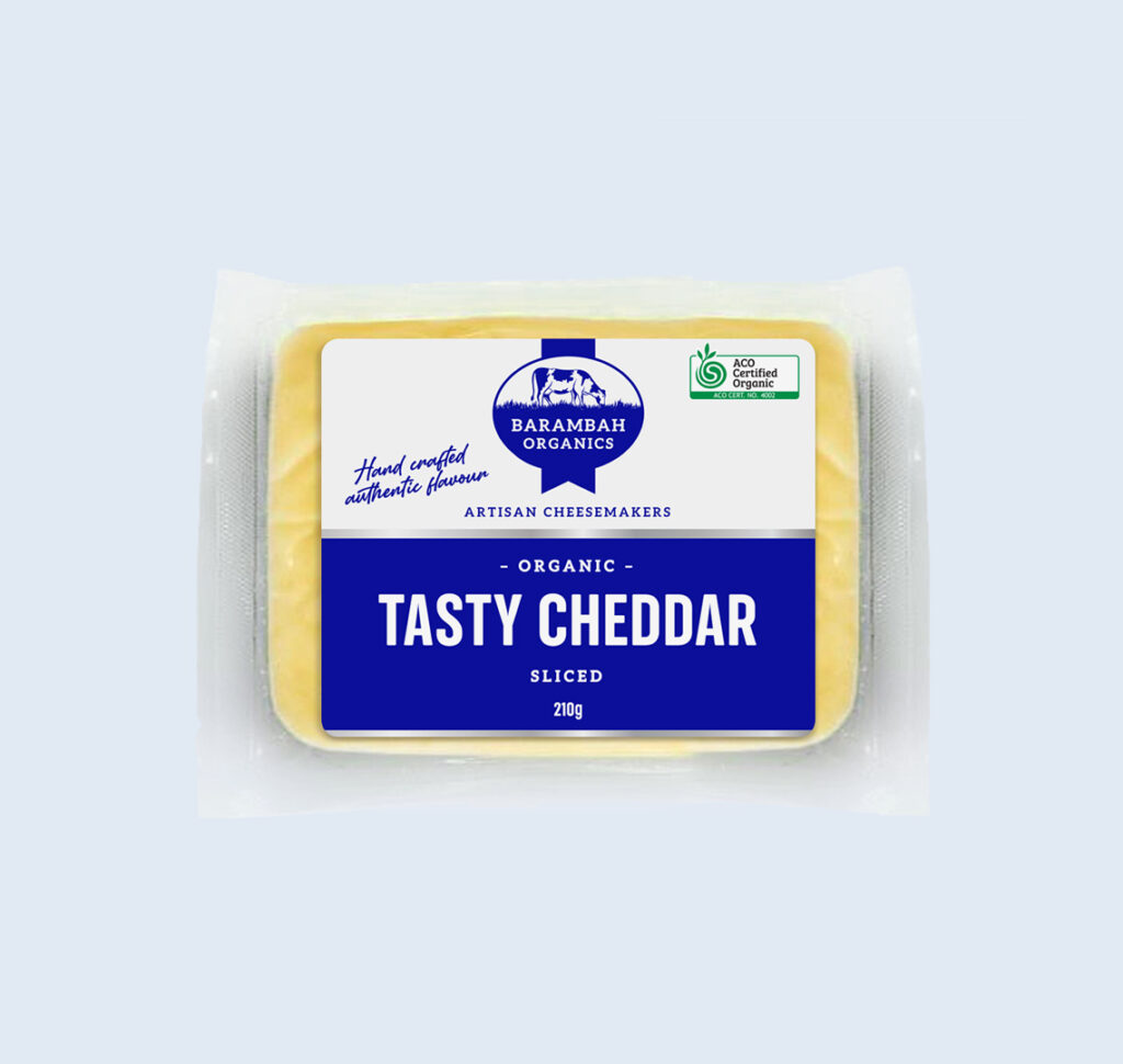 Barambah Cheddar Slices – Born Organic