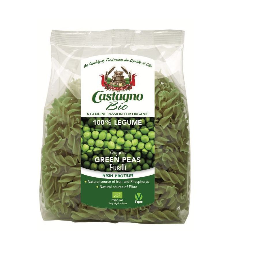 Green Peas Fusilli – Born Organic