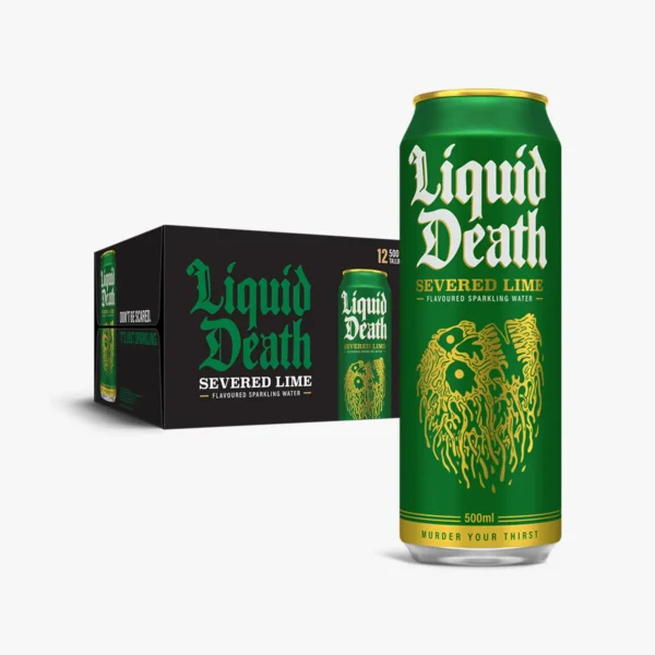 Liquid Death Severed Lime Sparkling Water – Born Organic